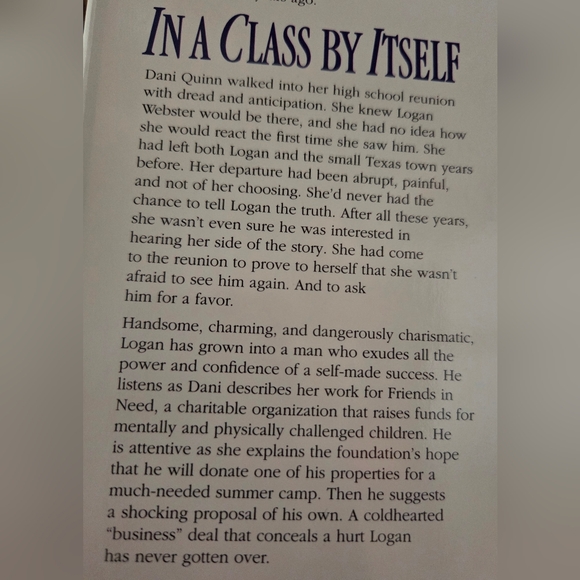 Other | In A Class By Itself By Sandra Brown | Poshmark